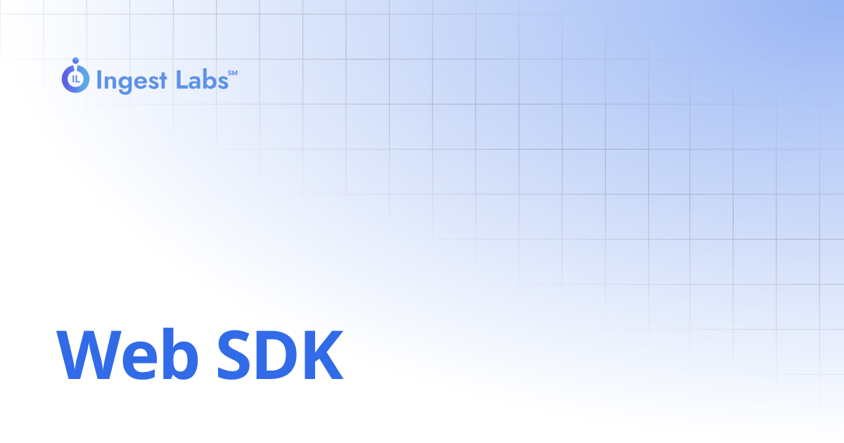Web SDK | Ingets Labs Documentation