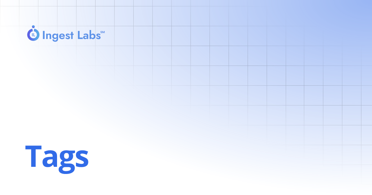 Tags | Ingets Labs Documentation